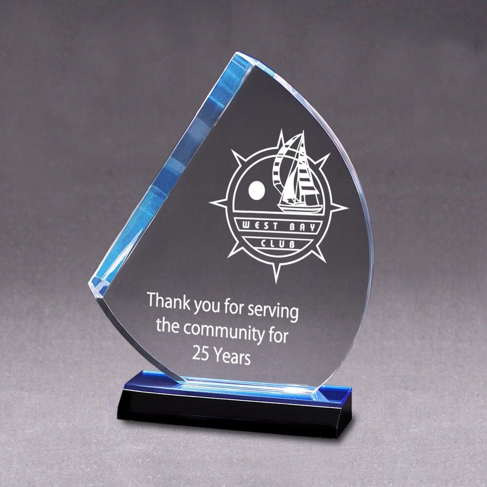 Acrylic Sail Award | Westview Gifts and Engravings