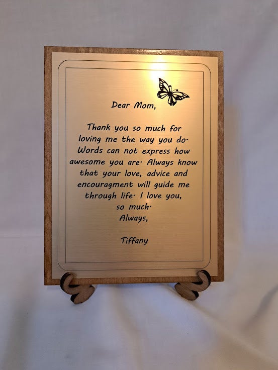 Golden Letter Plaque | Westview Gifts and Engravings